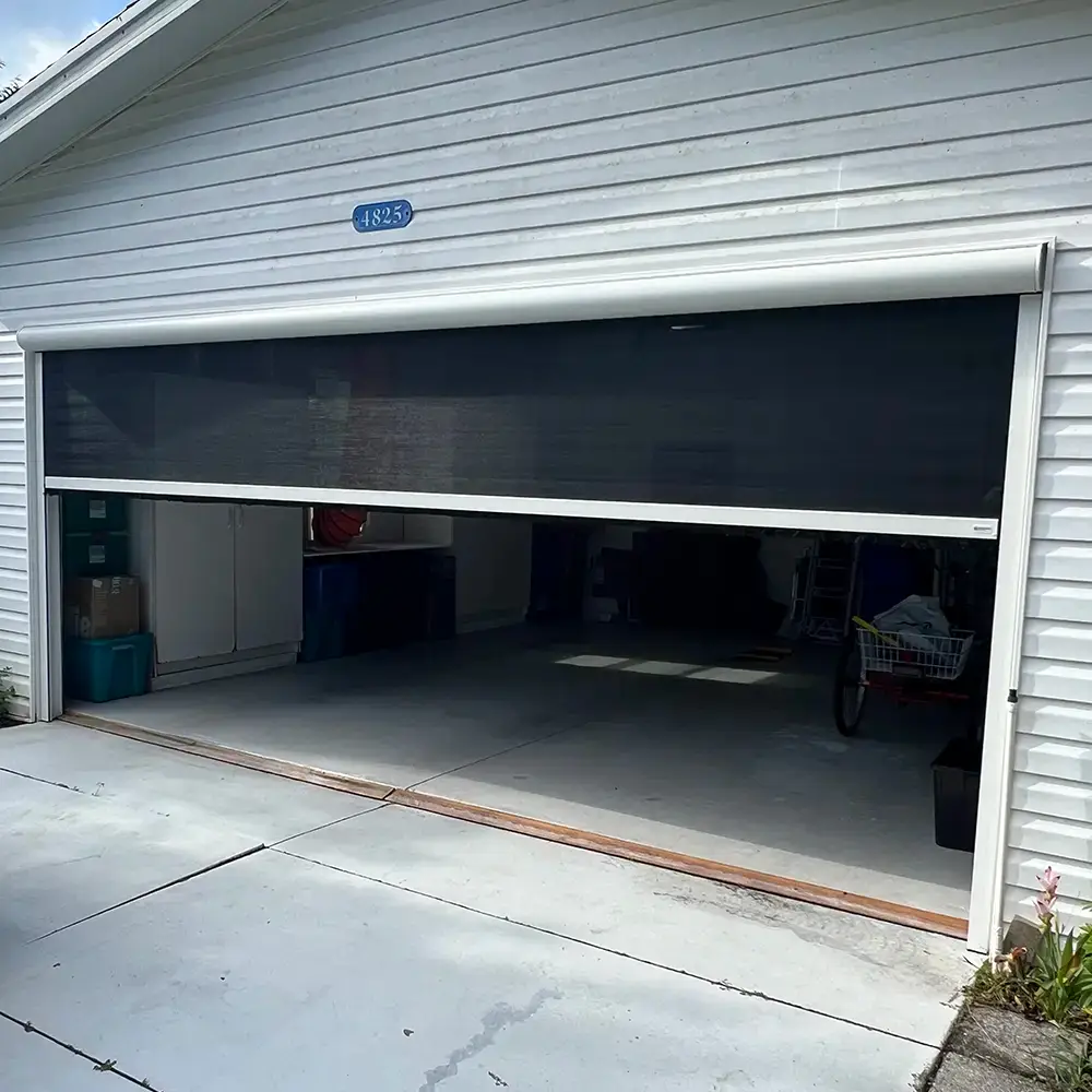 Motorized Garage Screens - Killian's Gutters and Screens