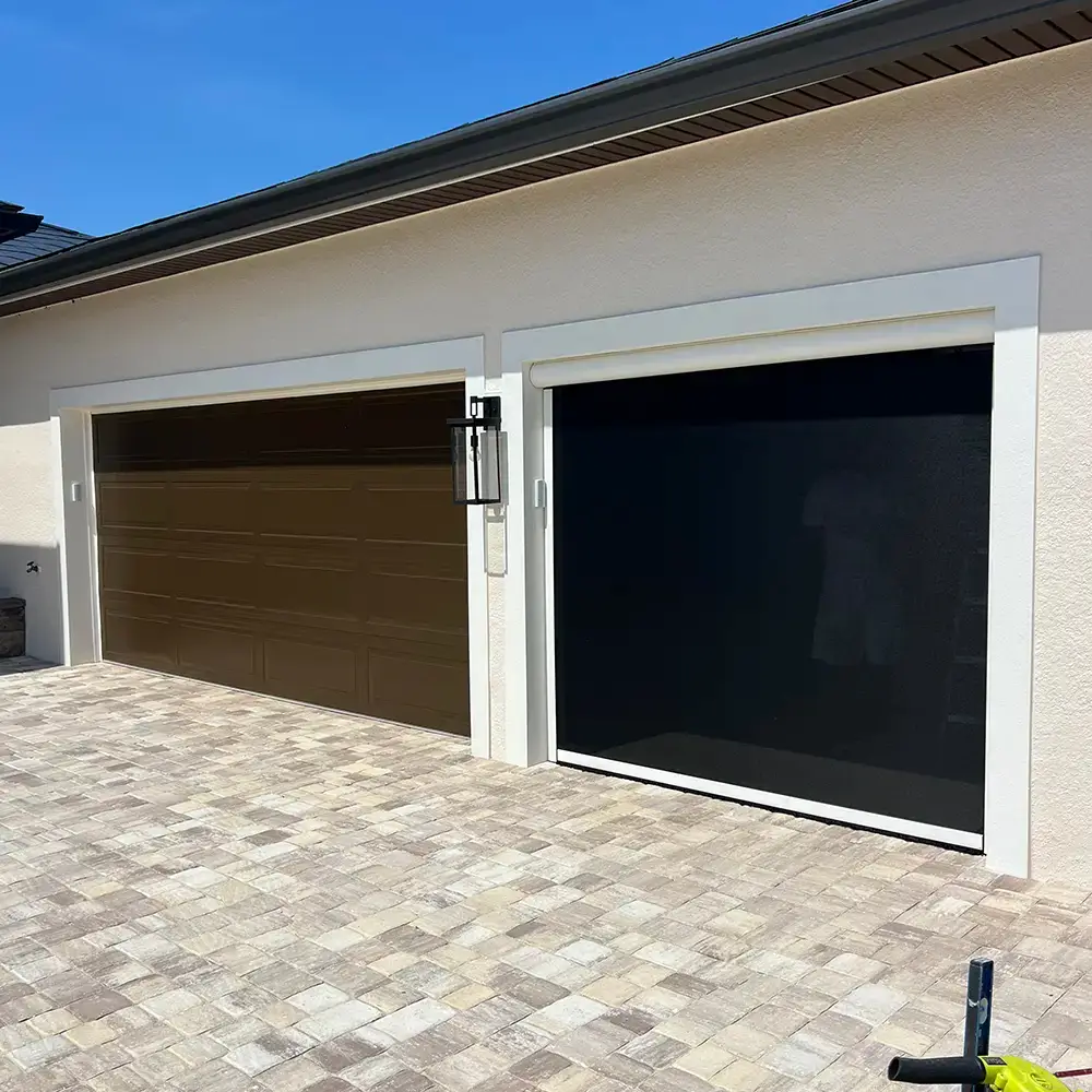Motorized Garage Screens - Killian's Gutters and Screens